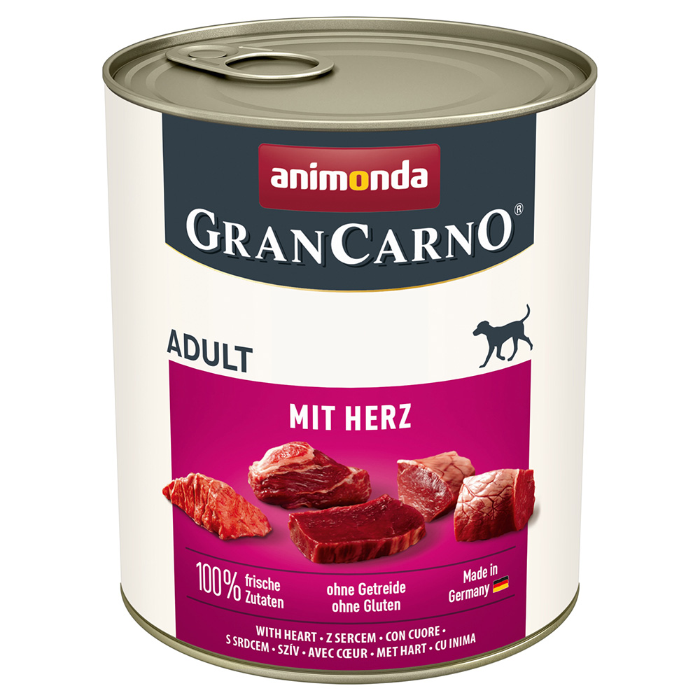 ANIMONDA GranCarno Adult Dog smak: z sercami 800g | Sklep zoologiczny ...