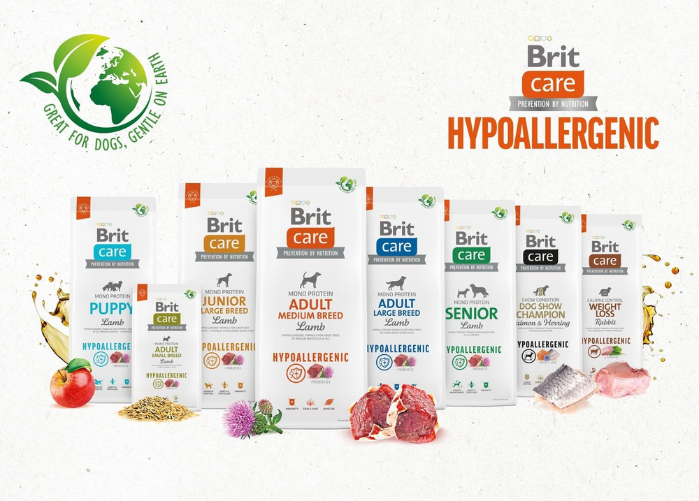 BRIT CARE Dog Hypoallergenic Adult Small Breed Lamb 7kg | Sklep ...