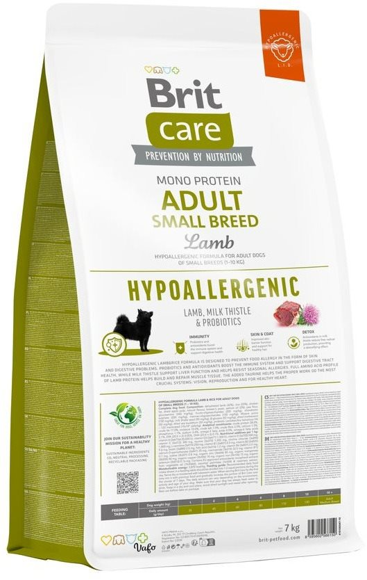 BRIT CARE Dog Hypoallergenic Adult Small Breed Lamb 7kg | Sklep zoologiczny ZooArt