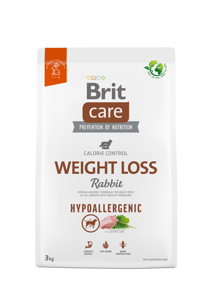 BRIT CARE Dog Hypoallergenic Weight Loss Rabbit 3kg | Sklep zoologiczny ...