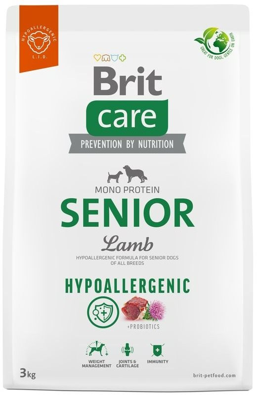 BRIT CARE Hypoallergenic Senior Lamb 3kg | Sklep zoologiczny ZooArt