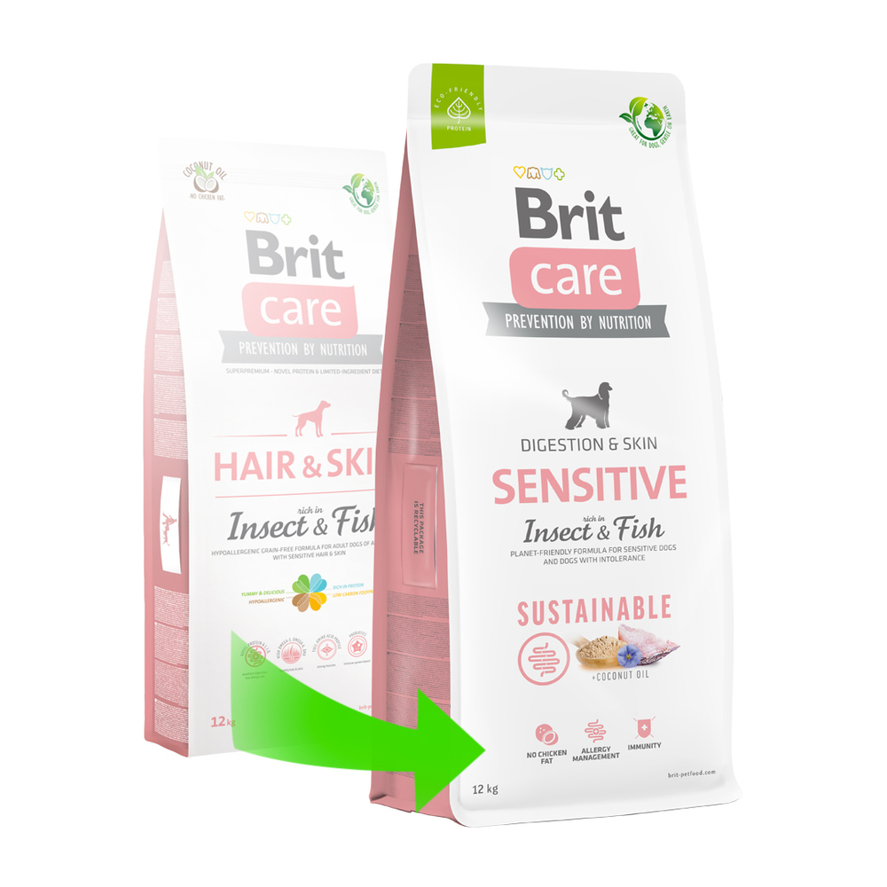BRIT CARE Sustainable Sensitive Insect & Fish 12kg | Sklep zoologiczny ...