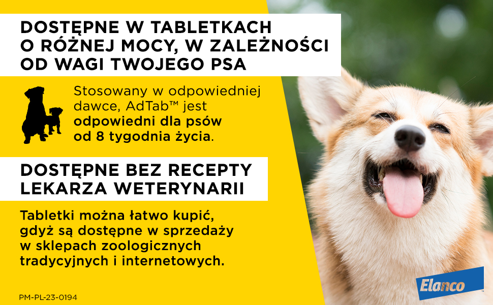 ELANCO AdTab Dog 225mg x 1tabl | Sklep zoologiczny ZooArt