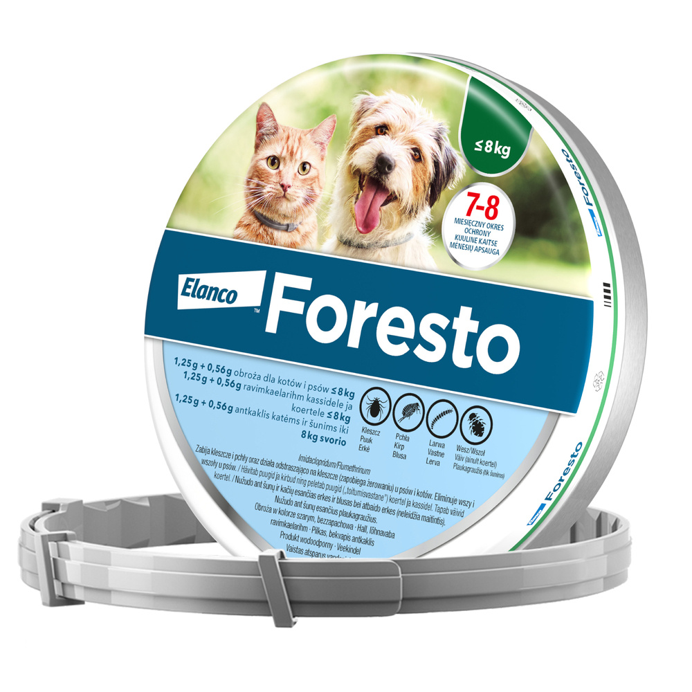 ELANCO Foresto Obroża dla kotów i psów poniżej 8kg + PETS ANTI INSECT ...