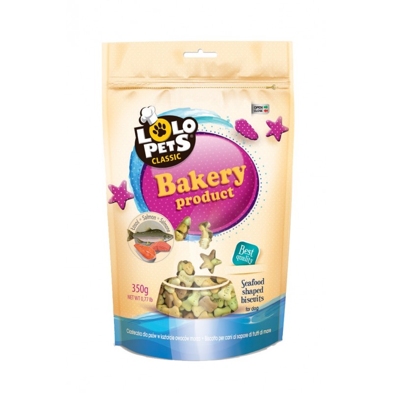 LOLO PETS Ciastka dla psa - łosoś 350g | Sklep zoologiczny ZooArt