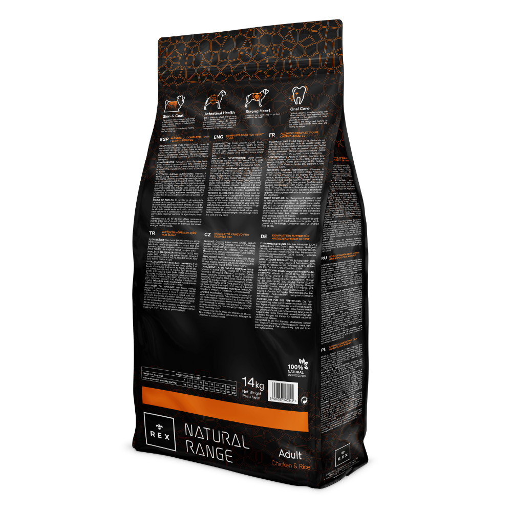 Rex Natural Range Adult Chicken & Rice 2x14kg | Sklep zoologiczny ZooArt