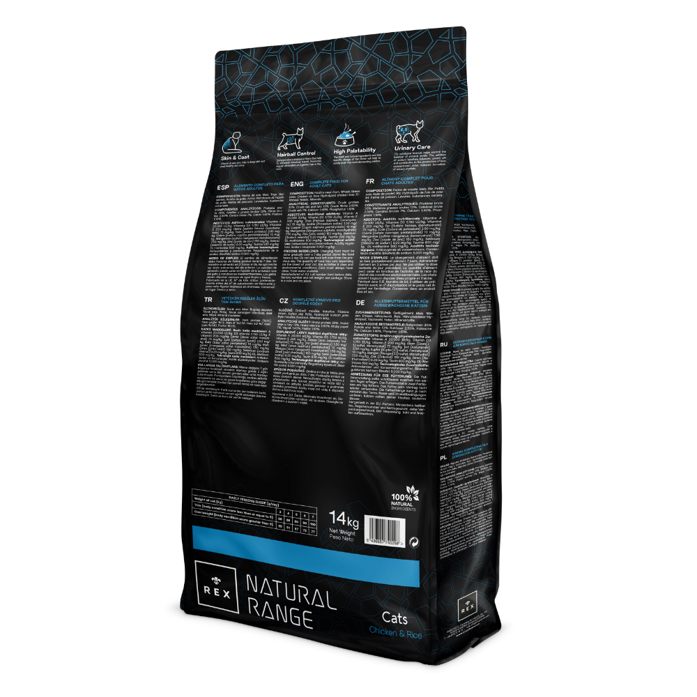 Rex Natural Range Cats Chicken & Rice 2x14kg | Sklep zoologiczny ZooArt