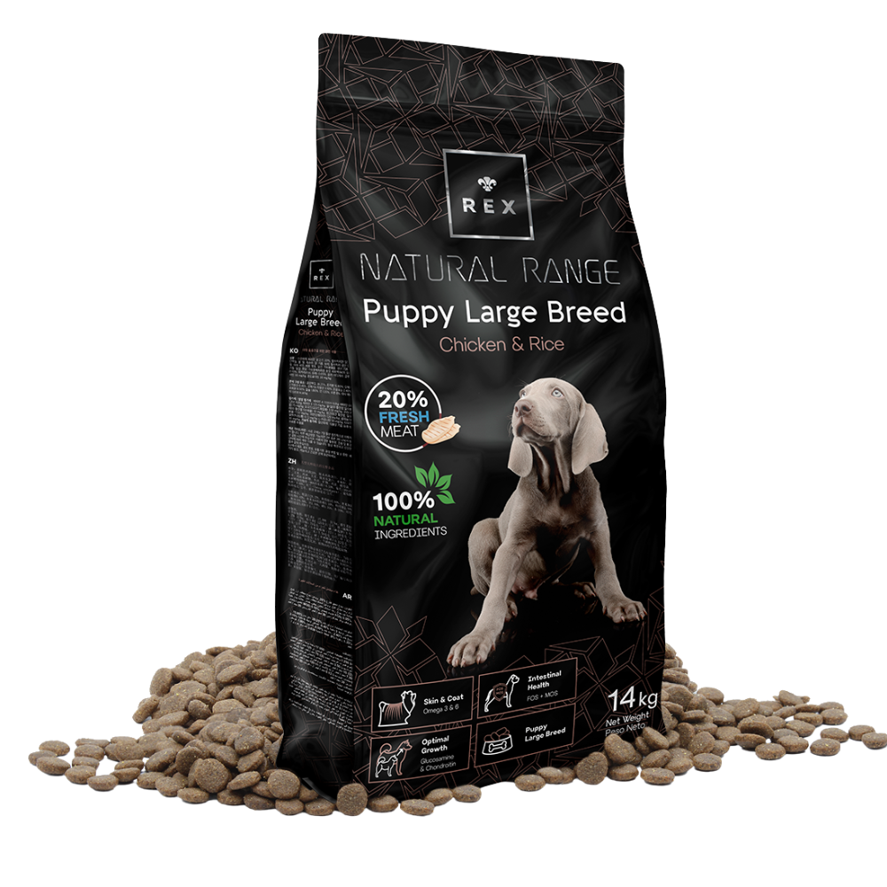 Rex Natural Range Puppy Large Breed Chicken & Rice 14kg | Sklep ...