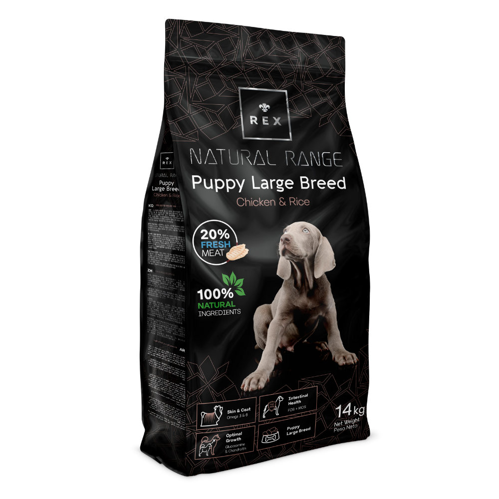 Rex Natural Range Puppy Large Breed Chicken & Rice 14kg | Sklep ...