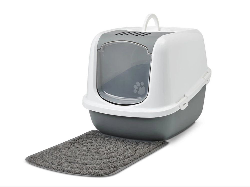 SAVIC NESTOR Jumbo toaleta dla kotów KAWOWA/BIAŁA 66,5X48,5X46,5CM ...