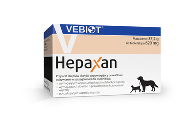 VEBIOT Hepaxan 60 tabletek | Sklep zoologiczny ZooArt